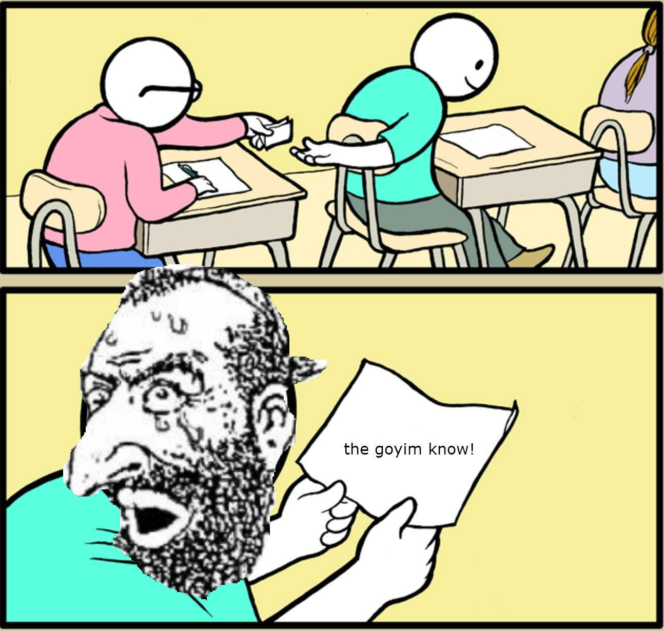 They KNOW | Quiz Kid / Kid Passing Note | Know Your Meme