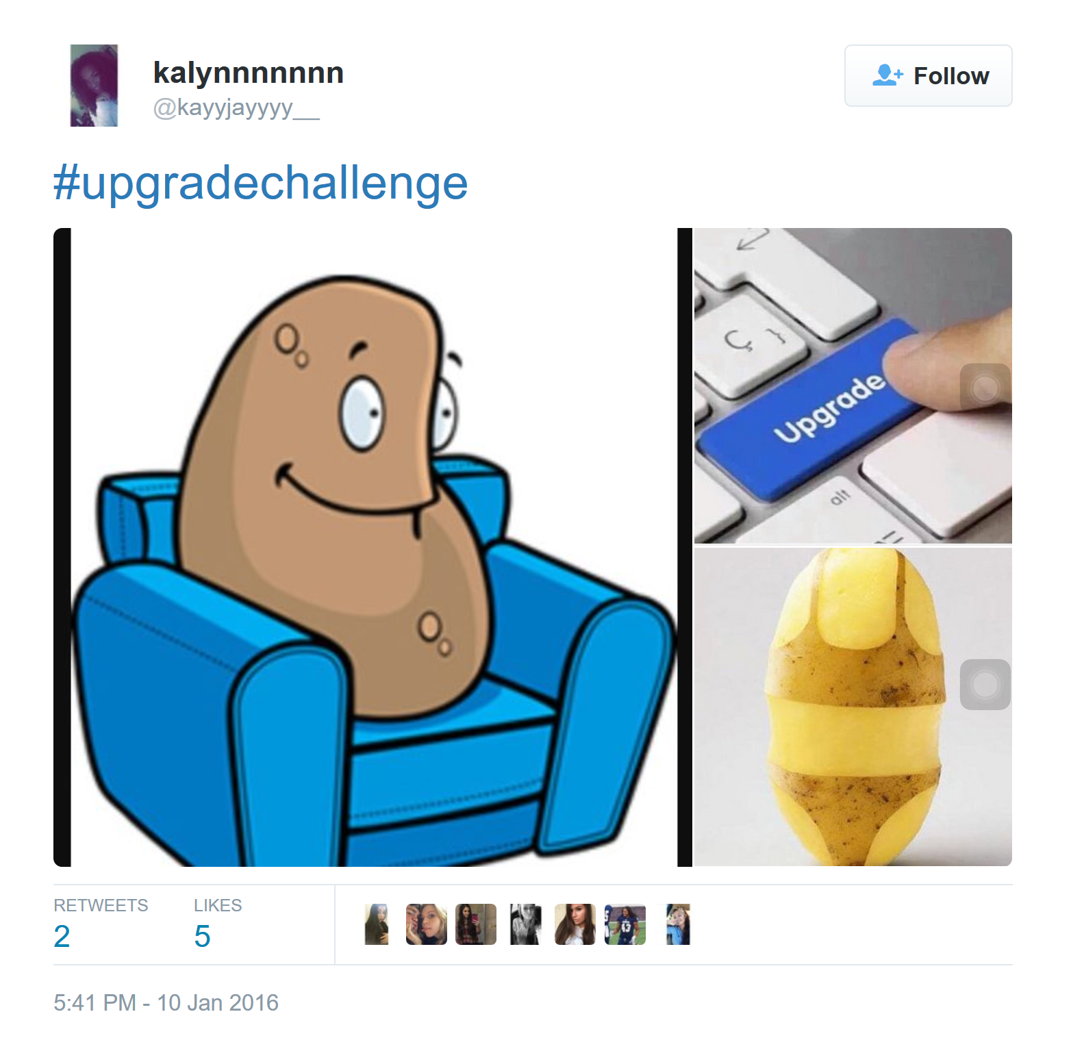 Potato Upgrade | Upgrade Button | Know Your Meme