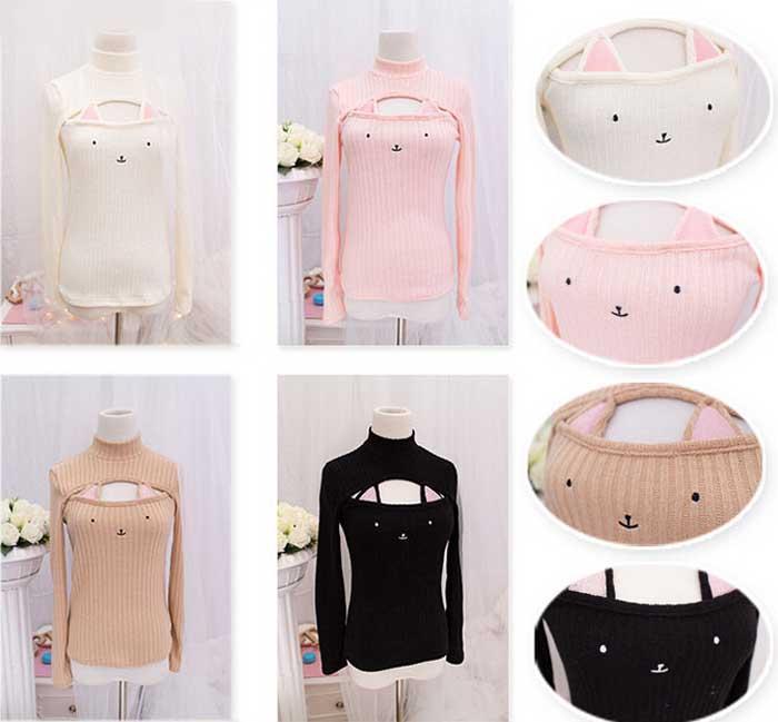 Cat Keyhole Sweater | Cat Keyhole Lingerie | Know Your Meme