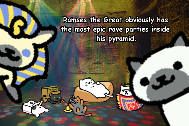 The Parties of Ramses | Neko Atsume | Know Your Meme