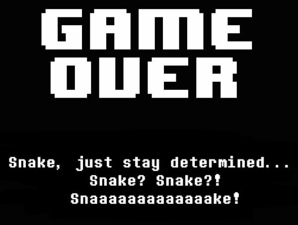What we all wish happened if you named yourself Snake | Undertale ...