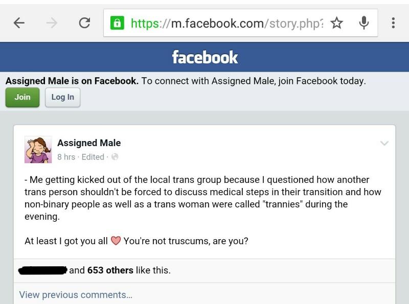 Serves him right. | Assigned Male | Know Your Meme