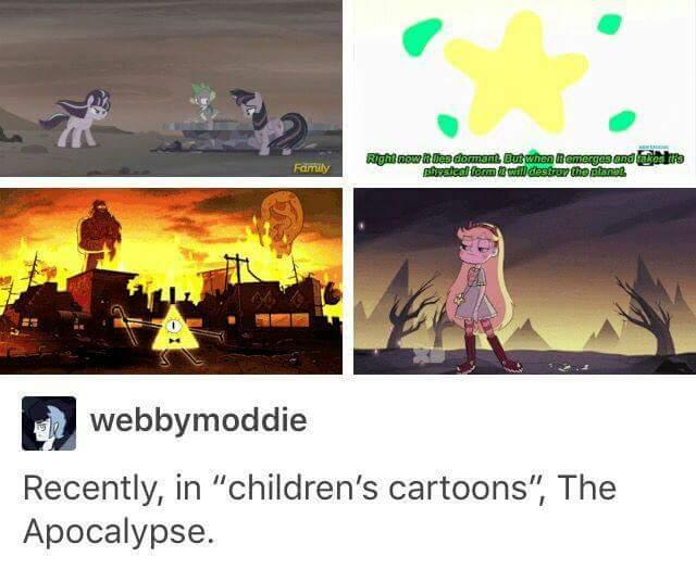 Meanwhile in children's cartoons... | Tumblr | Know Your Meme