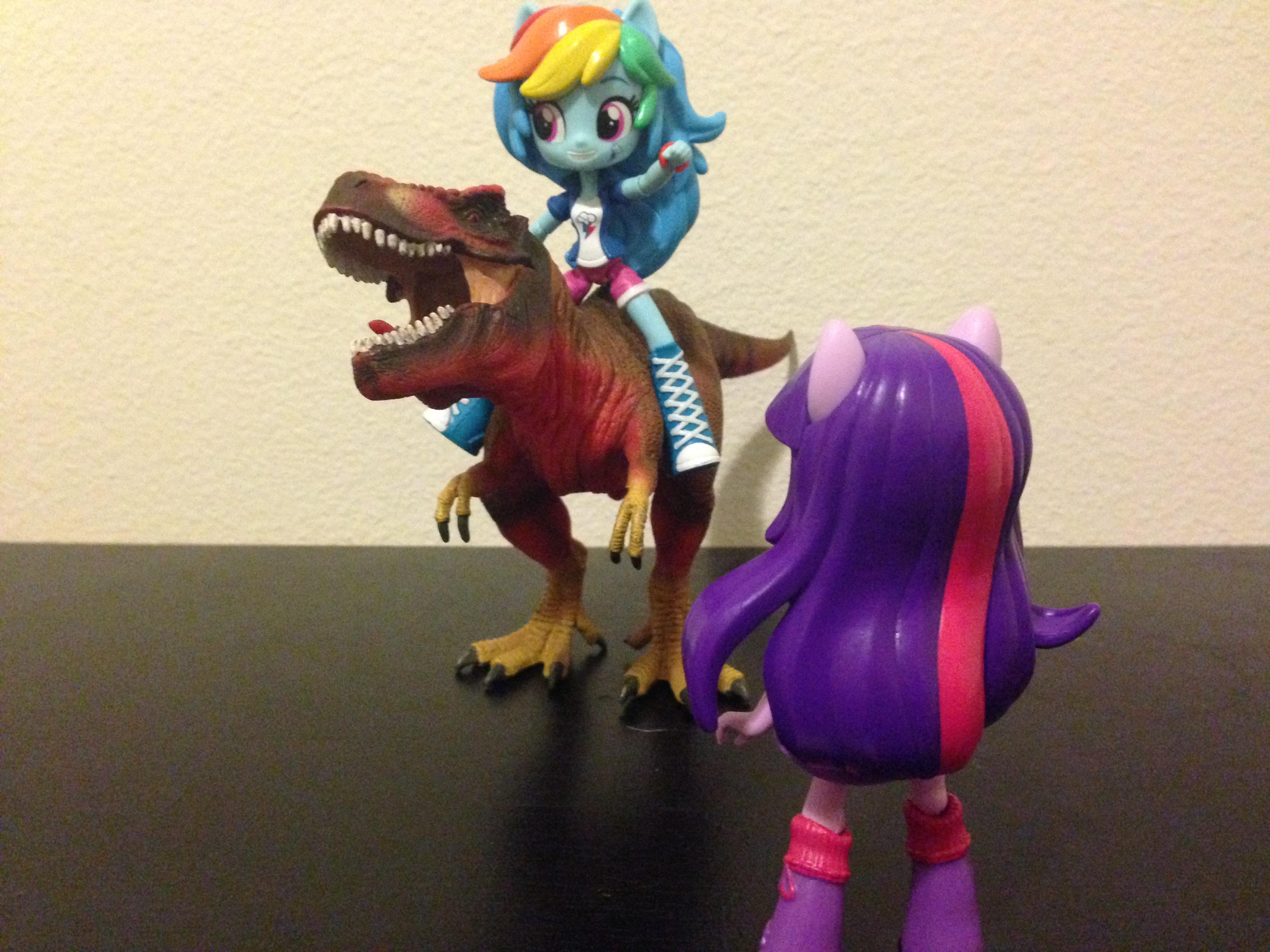 Riding a T-Rex | My Little Pony: Equestria Girls | Know Your Meme