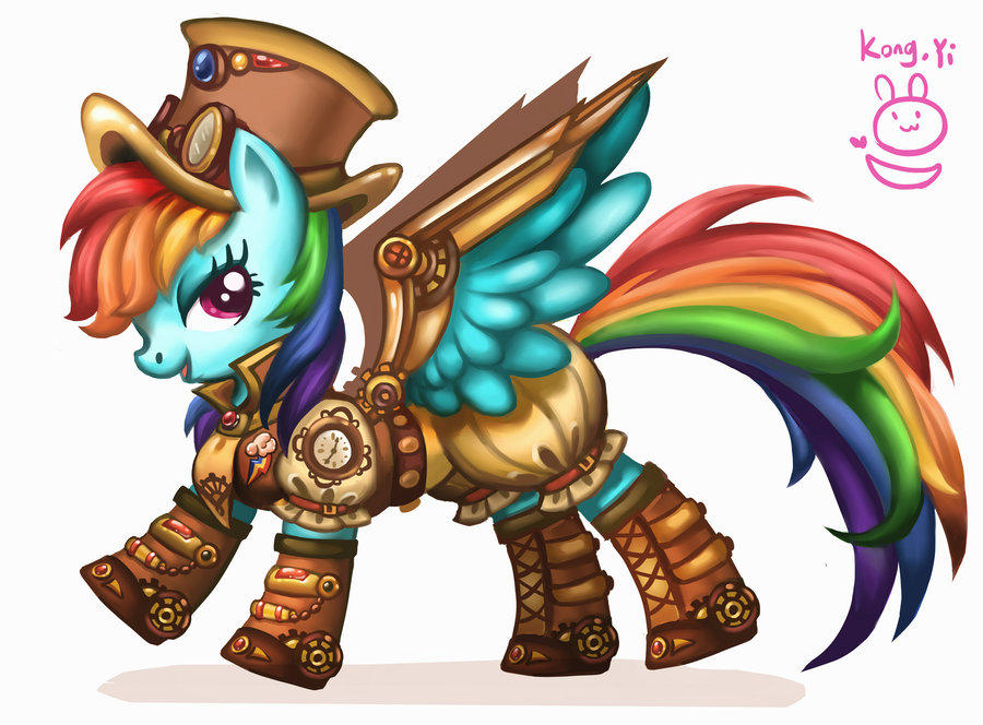 MLP-Steampunk Rainbow Dash by kongyi | My Little Pony: Friendship is ...