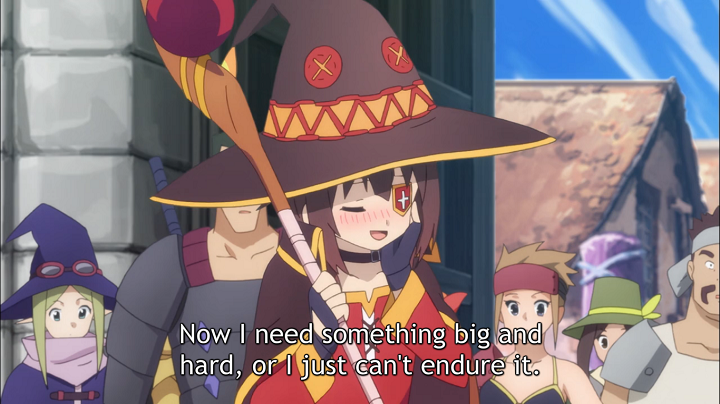 Megumin is implying again ( ͡° ͜ʖ ͡°) | KonoSuba | Know Your Meme