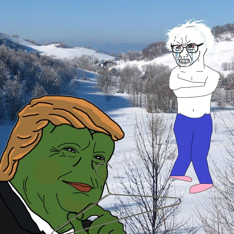 Dolan "Pepe" Tramp Steals Barnie Sandlers Coat | Bernie Sanders | Know ...