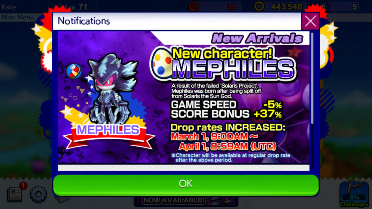 Mephiles in Sonic Runners | Sonic the Hedgehog | Know Your Meme