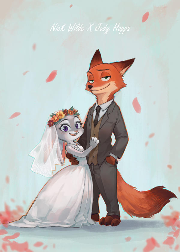 Blushing bride and smug groom | Zootopia | Know Your Meme