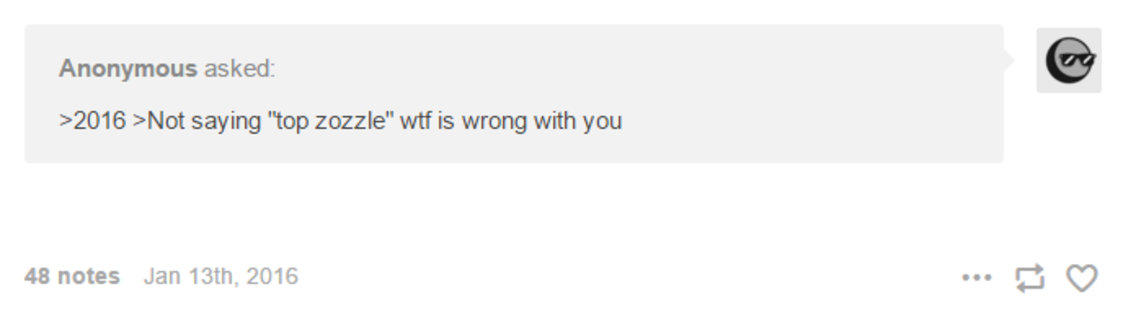 Tumblr Post | Zozzle | Know Your Meme