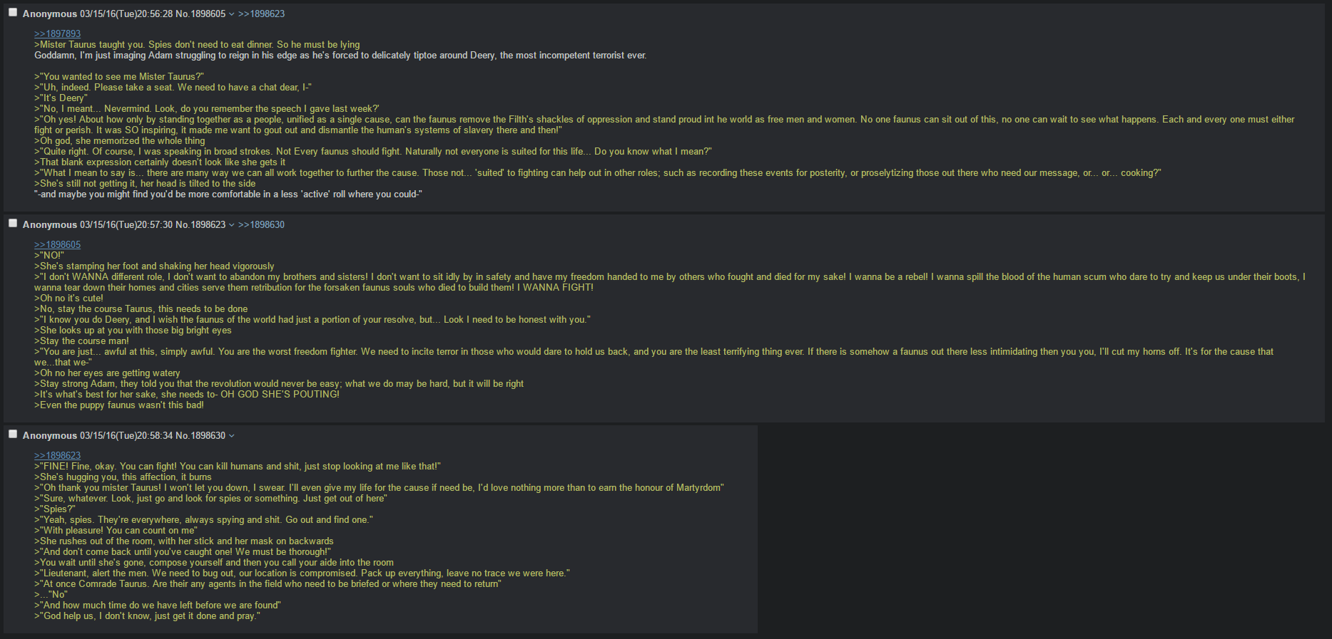 Deery is so cute not even Adam can be mean to her | RWBY | Know Your Meme