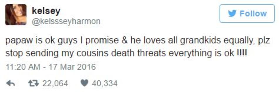 Papaw is OK, Stop Sending Death Threats | Sad Papaw | Know Your Meme