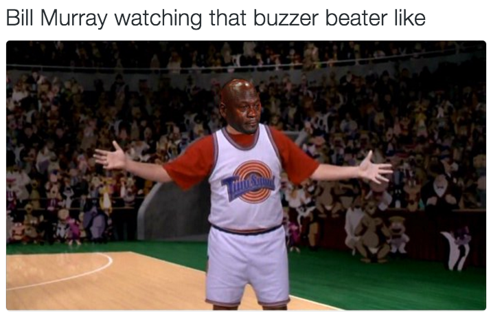 Bill Murray watching that buzzer beater like | Sad Bill Murray | Know ...