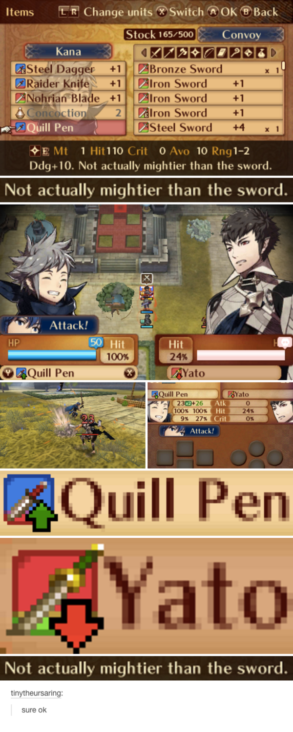 Quill Pen - Not actually mightier than the sword. | Fire Emblem | Know ...