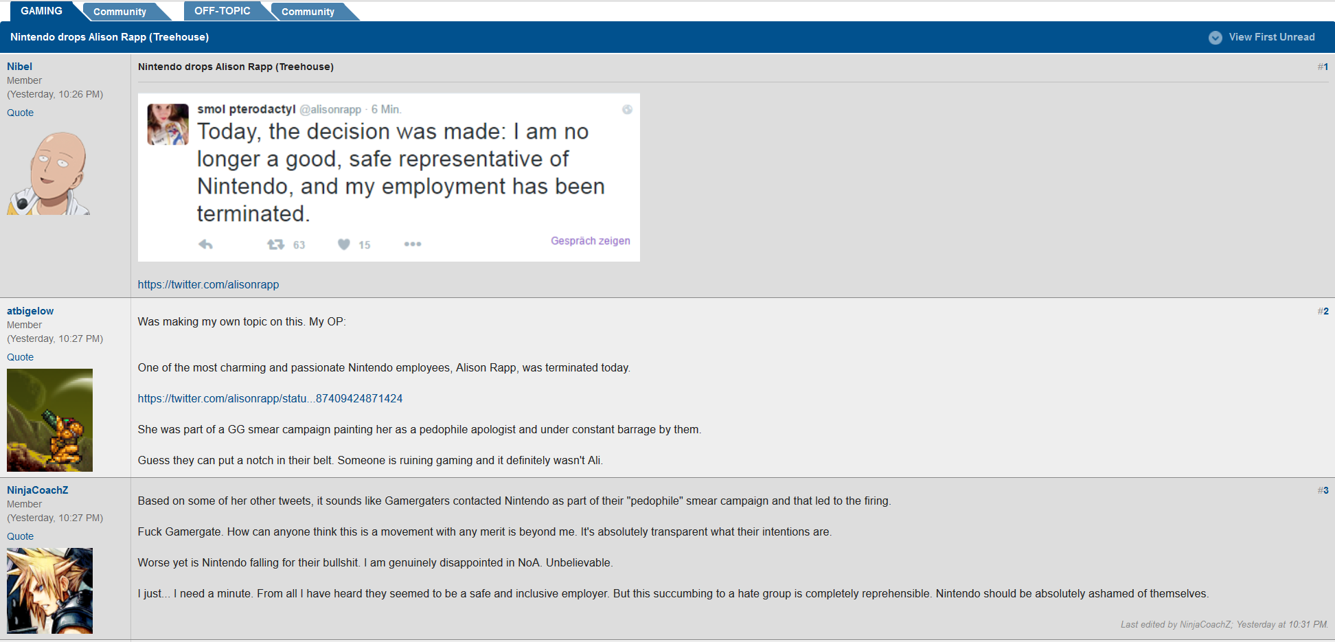 NeoGAF Blames GamerGate | Alison Rapp's Harassment Controversy | Know ...