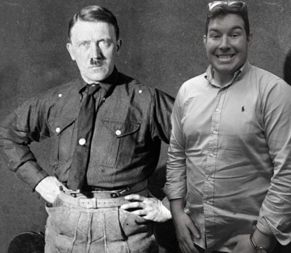 Ben Innes with Hitler | Hijacker Selfie | Know Your Meme