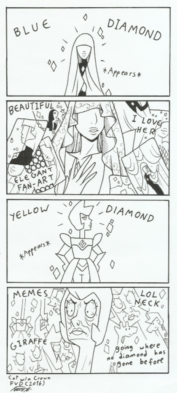 diamonds - cat with a crown | Steven Universe | Know Your Meme