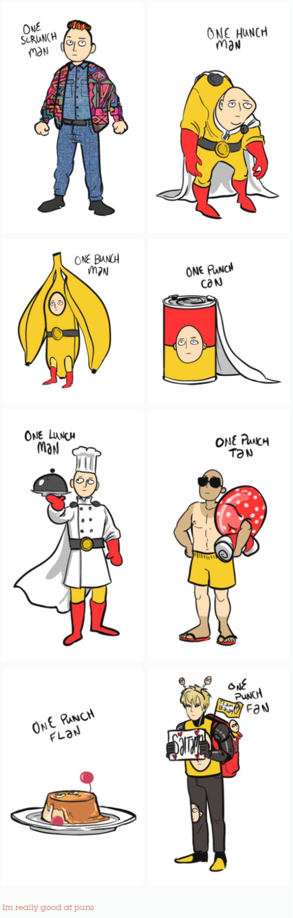 One-Puns Man | One-Punch Man | Know Your Meme