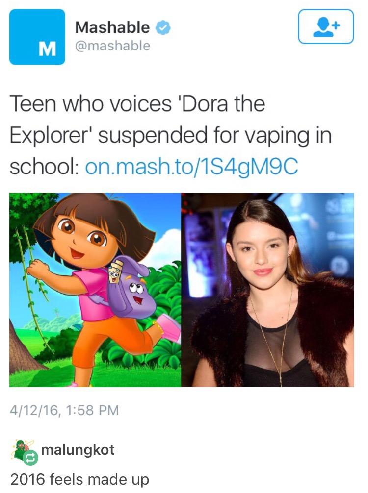 Dora the Vaper. That's the best I've got with a joke. | Dora the ...