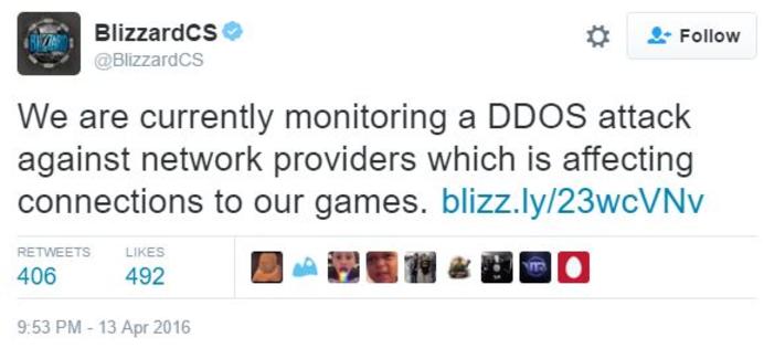 @BlizzardCS Tweet | Lizard Squad | Know Your Meme