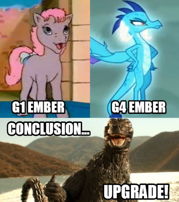 G1 Ember Vs. G4 Ember | My Little Pony: Friendship is Magic | Know Your ...