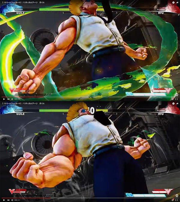 Guile's arms during his critical art... | Street Fighter | Know Your Meme