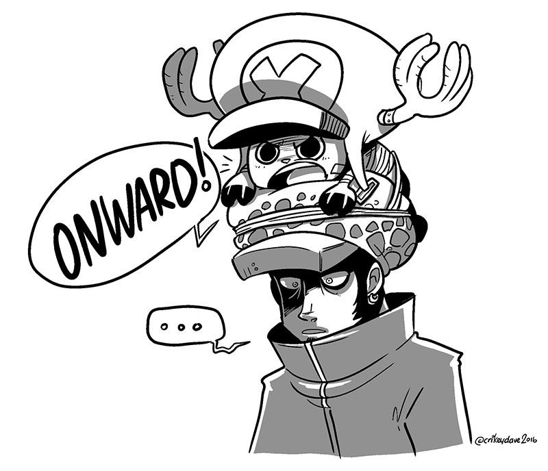 Law and Chopper by SupaCrikeyDave | One Piece | Know Your Meme