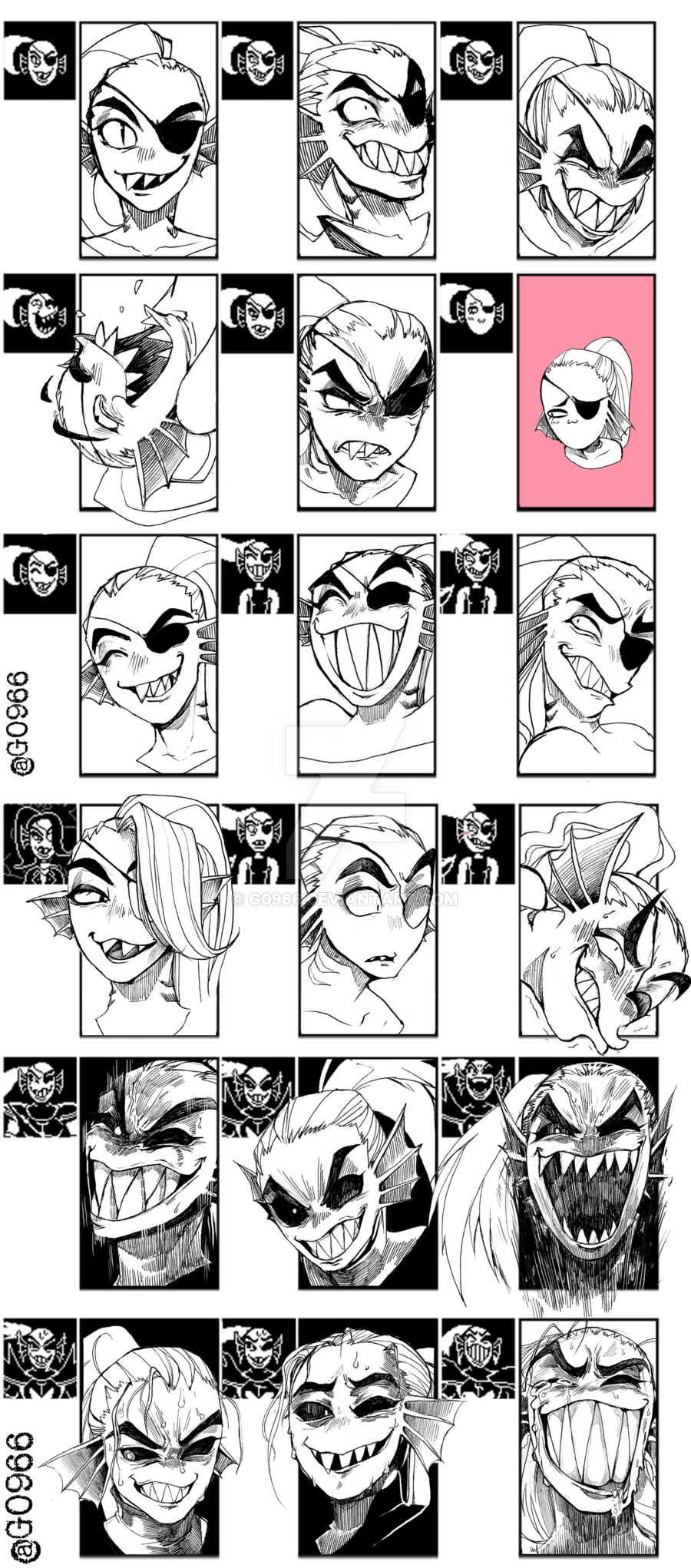 The Many Faces of Undyne | Undertale | Know Your Meme