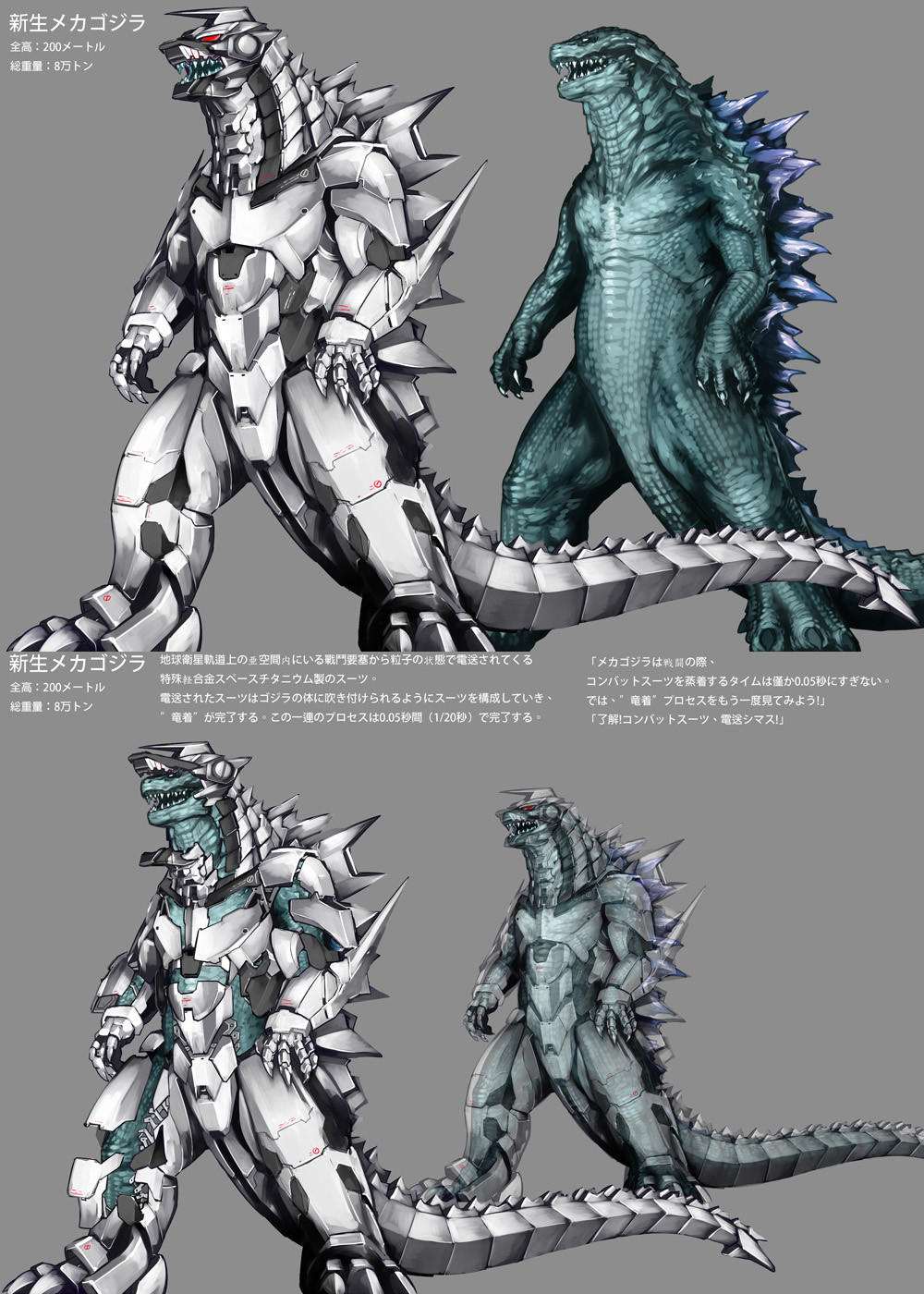 Godzilla & Mechagodzilla by T-R-E-V | Godzilla | Know Your Meme