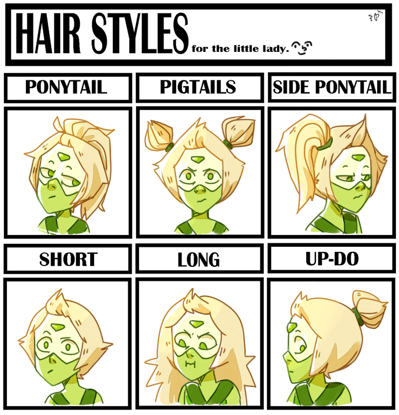 Peridot Hairstyles | Steven Universe | Know Your Meme
