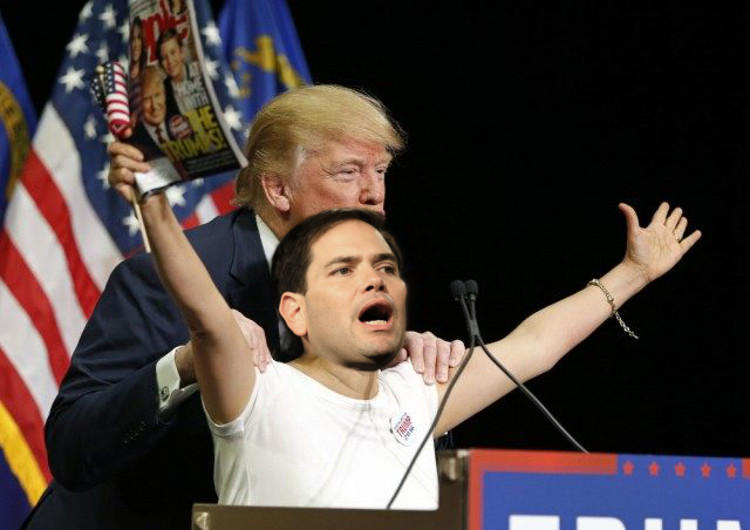 Donald Trump taking Little Marco Rubio from Behind | Little Marco ...