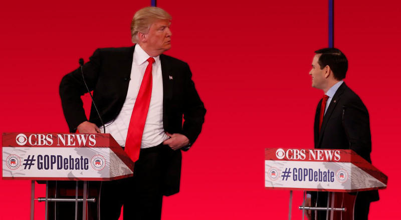 Marco Rubio Shrinking to Assclown Donald Trump | Little Marco | Know ...