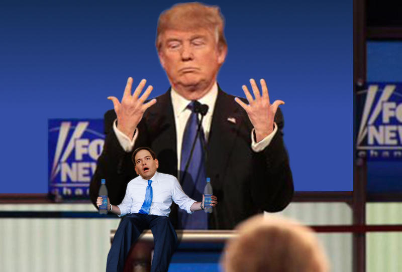 Little Thirsty Marco Rubio and Little Hands Donald Trump | Little Marco ...