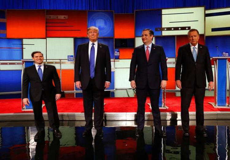 Marco Rubio Donald Trump Creepy Ted Cruz John Kasich Debate | Little ...