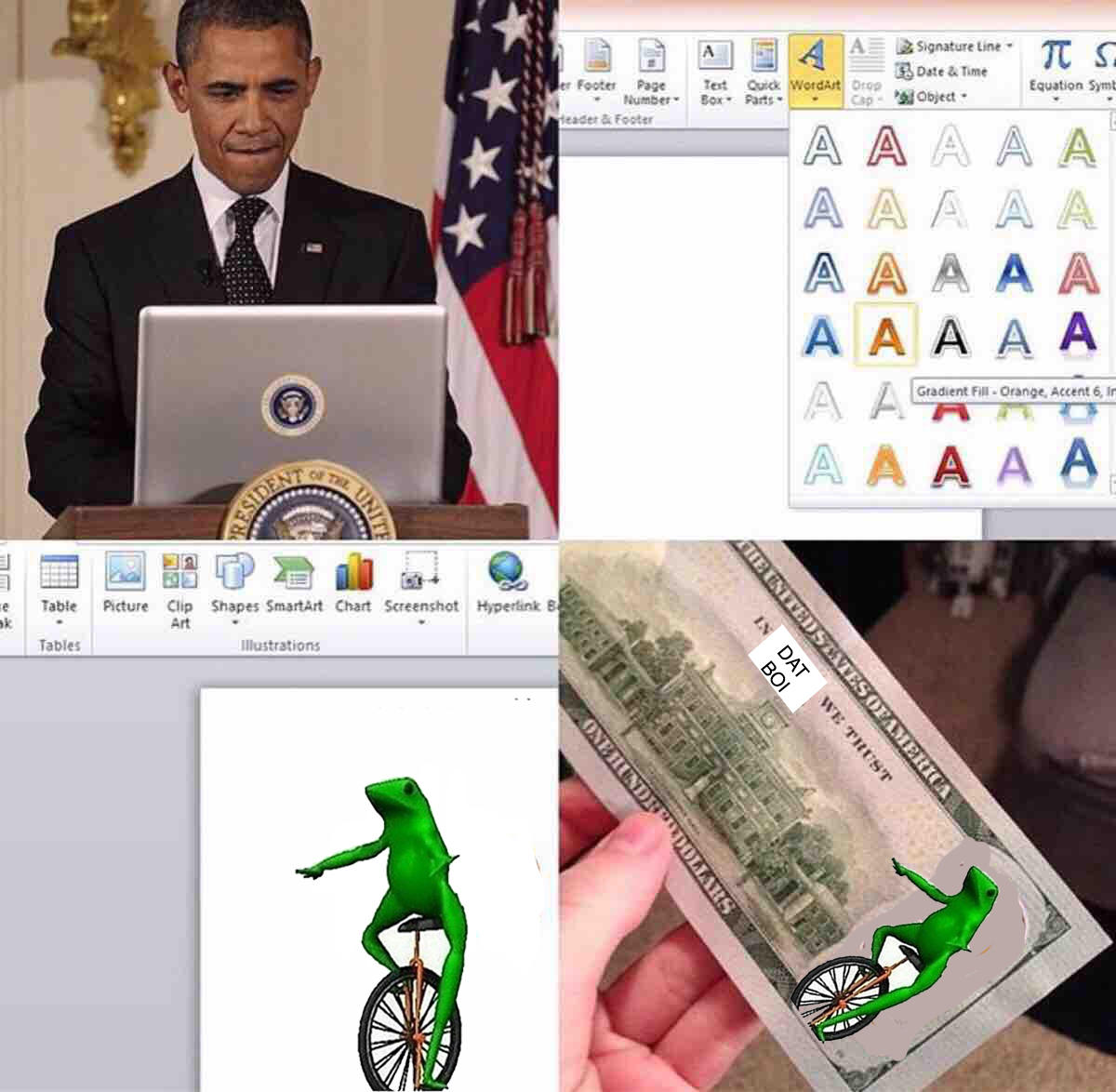 dat boi is on the new hundred dollar bill | Dat Boi | Know Your Meme