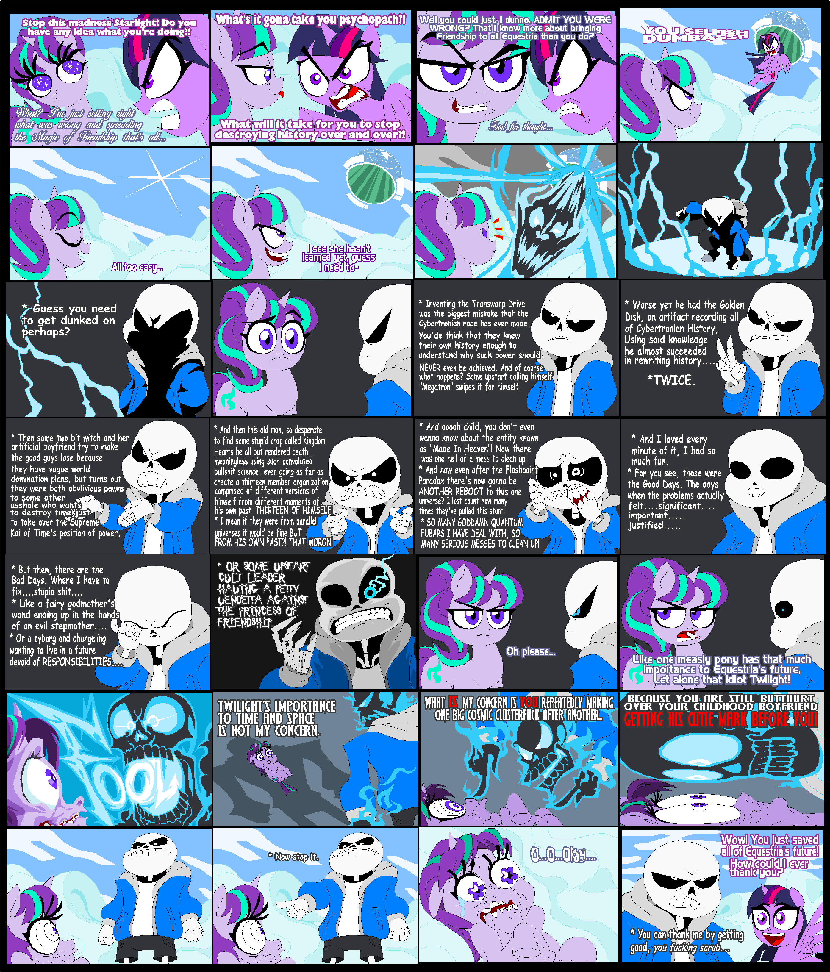 Sans has a bone to pick with starlight Glimmer.... | Undertale | Know ...