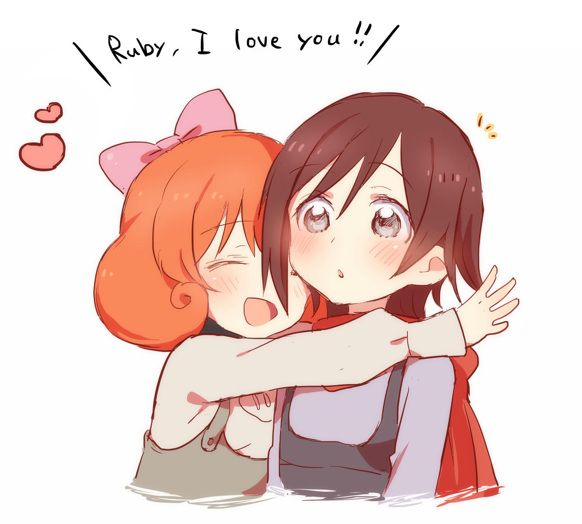 Hug the cute human! | RWBY | Know Your Meme