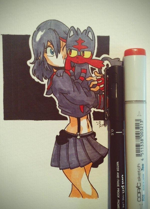 Litten and Ryuko | Kill la Kill | Know Your Meme