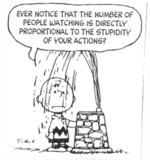 For me, this is when I answer a question wrong in school | Peanuts ...