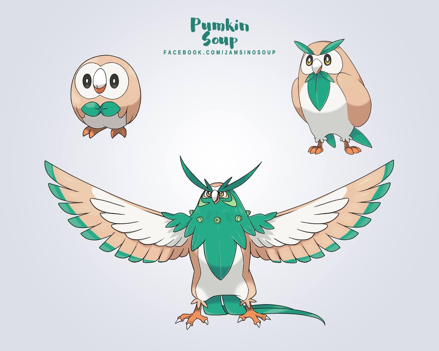 Fan evolution Line: Rowlet | Fakemon | Know Your Meme
