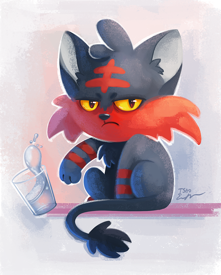 Litten by TsaoShin | Pokémon Sun and Moon | Know Your Meme