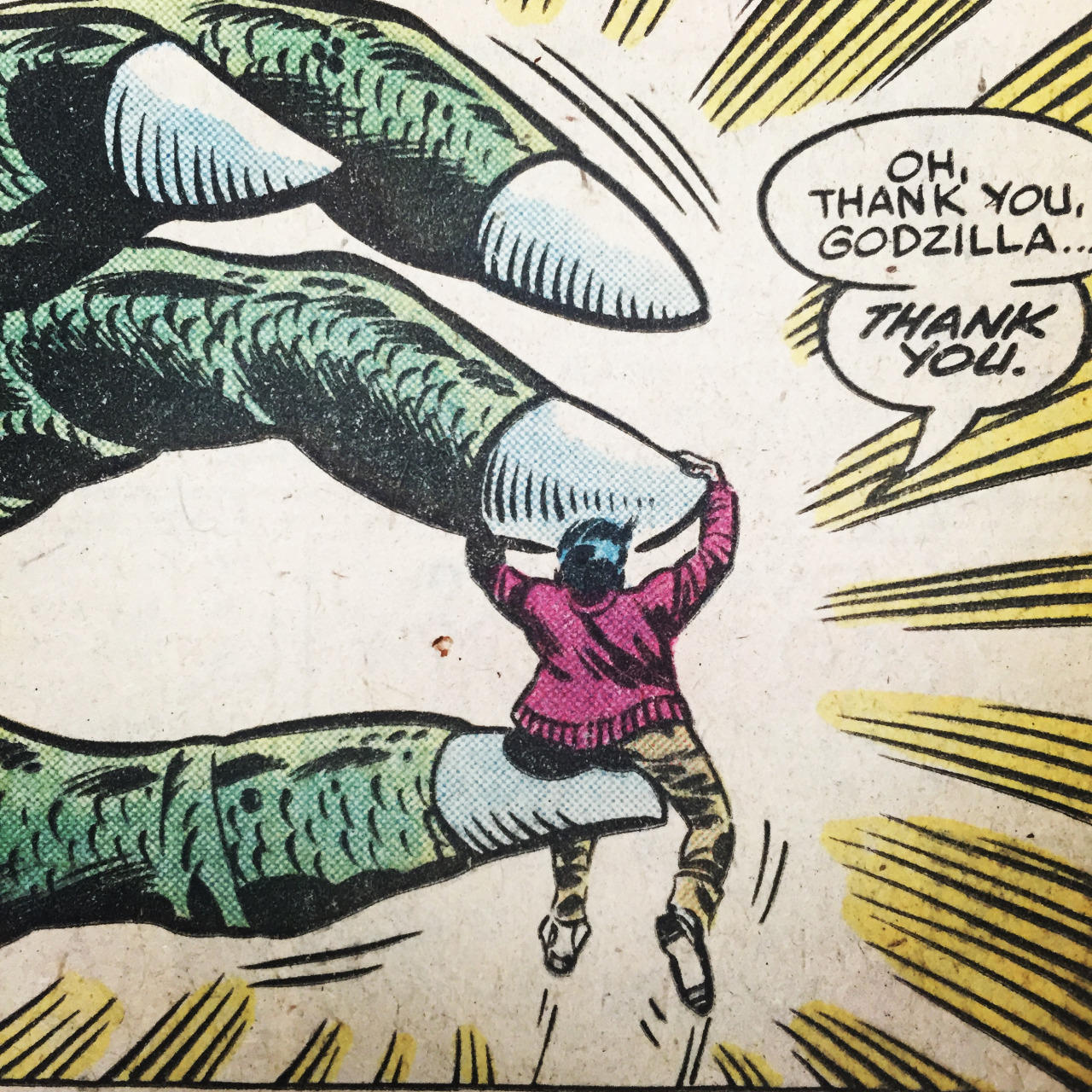 Oh, Thank you, Godzilla... Thank You. | Godzilla | Know Your Meme