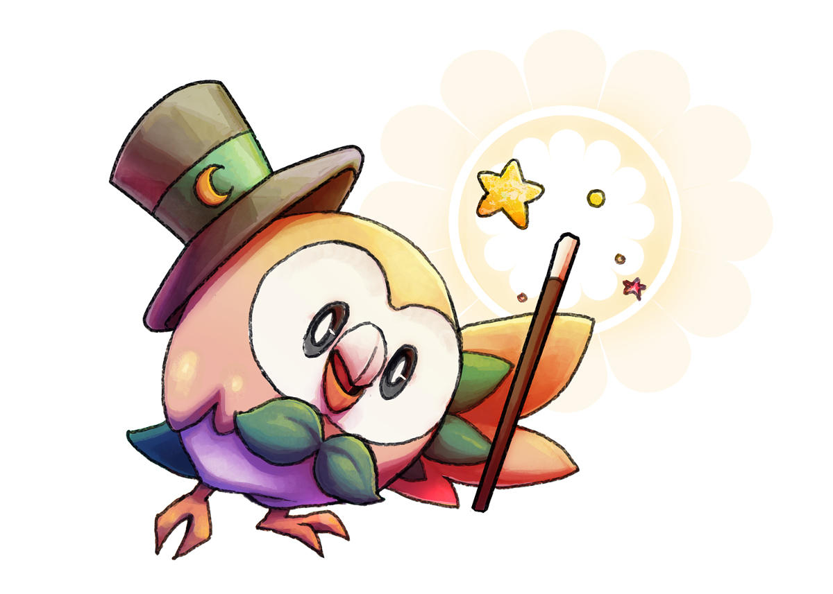 Magician Rowlet | Rowlet's Roundness | Know Your Meme