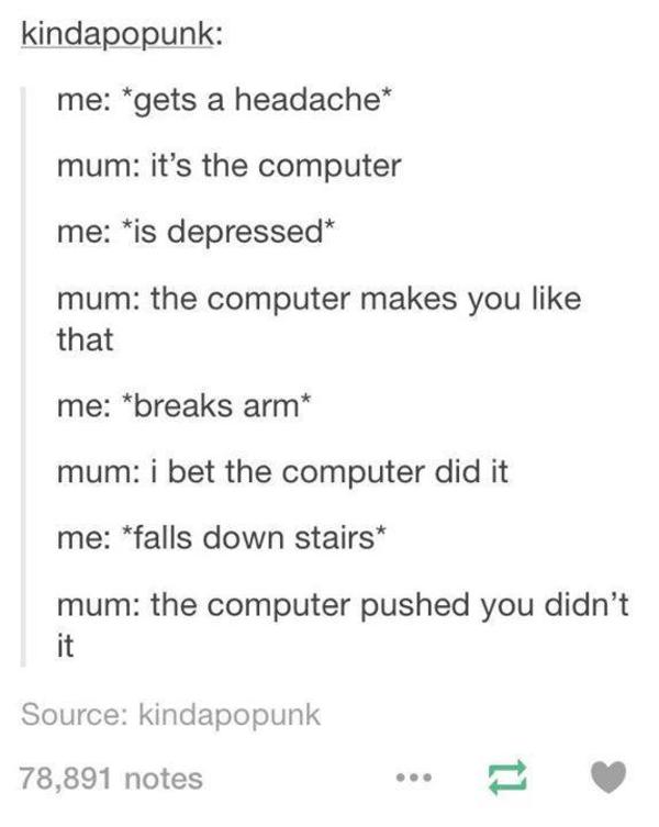 Blame it on the computer | The Internet | Know Your Meme