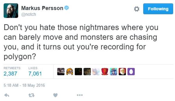 Markus Persson Tweet | Polygon | Know Your Meme