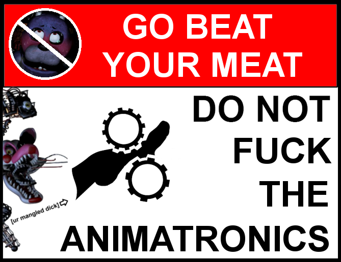 Do Not F*ck the Animatronics (Red) | Do Not Fist Android Girls | Know ...