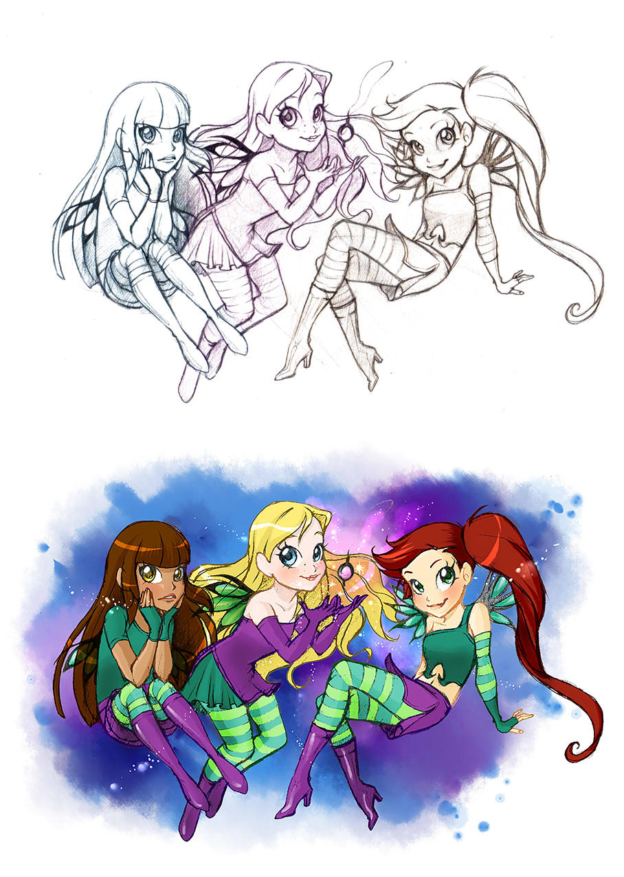Lolirock x W.I.T.C.H. by paulina-ap | LoliRock | Know Your Meme