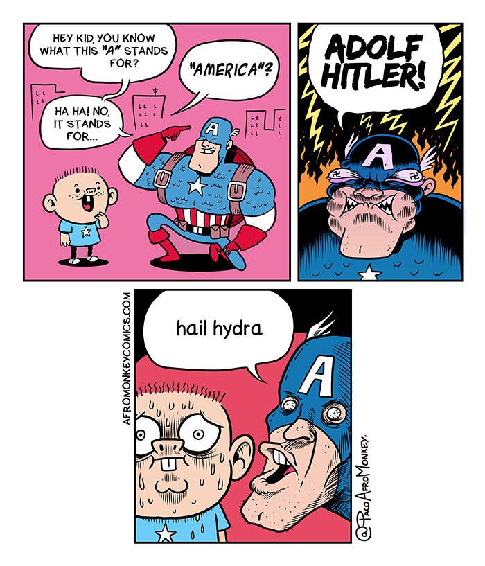 What the A stands for | Captain Hydra / Captain America "Hail Hydra" Edits | Know Your Meme