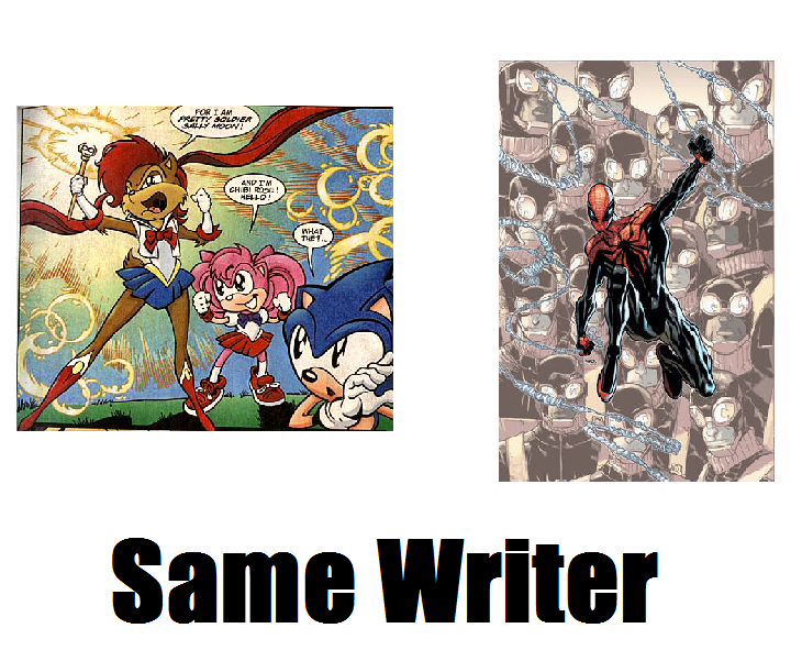 Dan Slott wrote Sally Moon and a handful of other silly little offshot ...