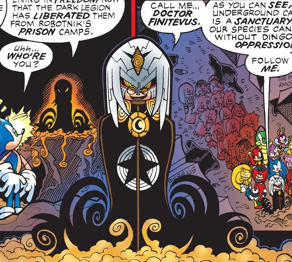 Dr. Finitevus' First Appearance | Archie Sonic Comics | Know Your Meme